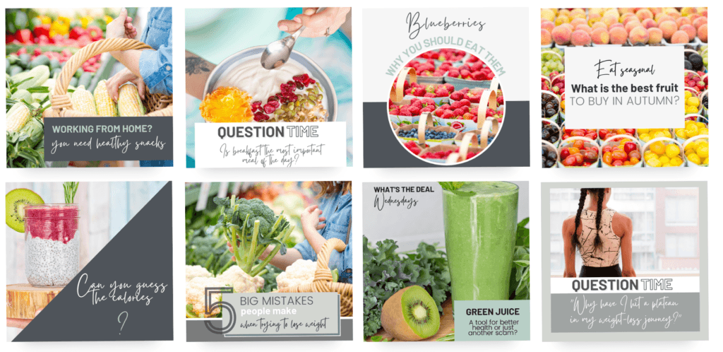 145 Nutrition Posts and Prompts - Girl in Motion
