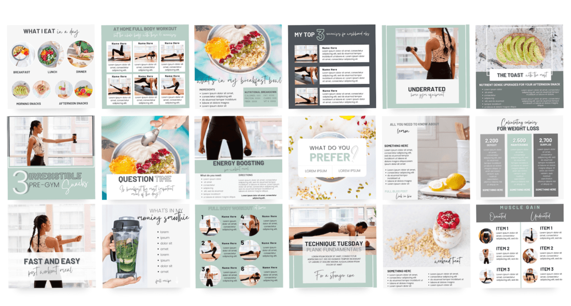 145 Nutrition Posts and Prompts - Girl in Motion