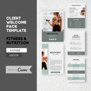 Client Welcome Pack Template Fitness & Nutrition - Girl in Motion