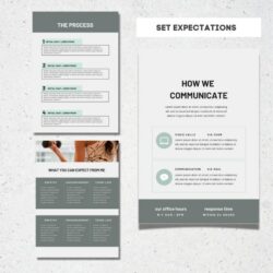 Client Welcome Pack Template Fitness & Nutrition - Girl in Motion