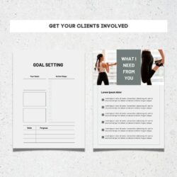 Client Welcome Pack Template Fitness & Nutrition - Girl in Motion